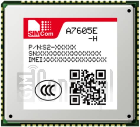 SIMCOM A7605E H Spesifikasi IMEI Info