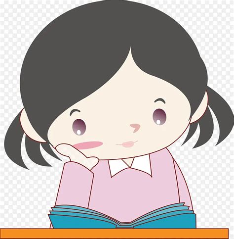读书的小女孩png图片素材下载图片编号8527358 Png素材网