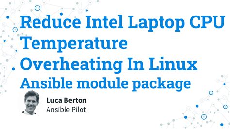 Reduce Intel Laptop Cpu Temperature Ansiblepilot