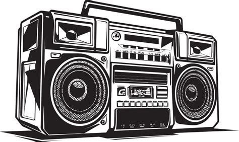 Boombox Art Vector Boombox Vector Art Png Images Free Download On