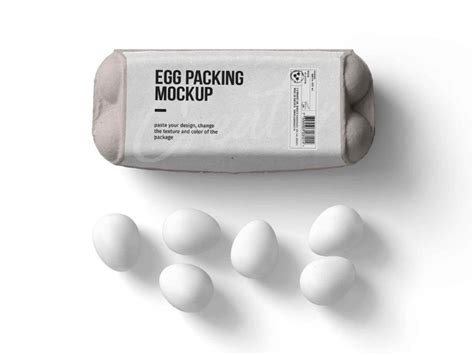 Free Egg Carton Box Mockup Free Package Mockup