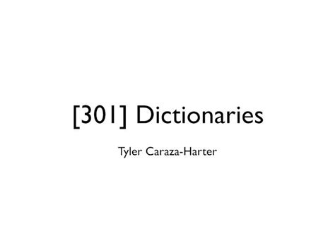Pdf [301] Dictionariescoding Examples Vocabulary A List Is An Example Of A Data Structure