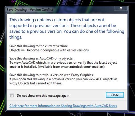 Solved How To Save A AutoCAD 2016 File To 2007 With Proxy Graphics