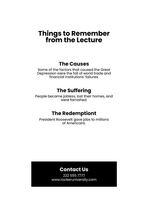 Lecture Handout Template In Illustrator Word Psd Download