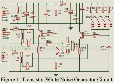 Simple White Noise Generator Circuit Engineering Projects
