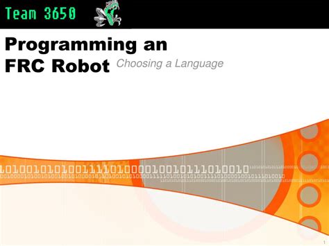 ppt programming an frc robot powerpoint presentation free download