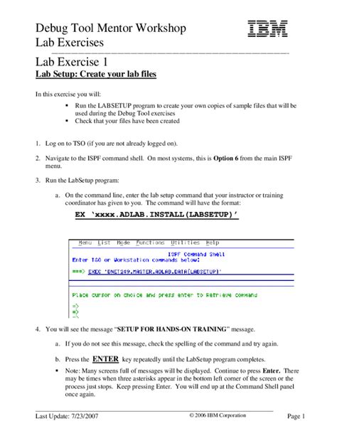 Fillable Online Debug Tool Mentor Workshop Lab Exercises Lab Exercise 1 Fillable Online Debug Tool Mentor Workshop Lab Exercises Lab Exercise 1