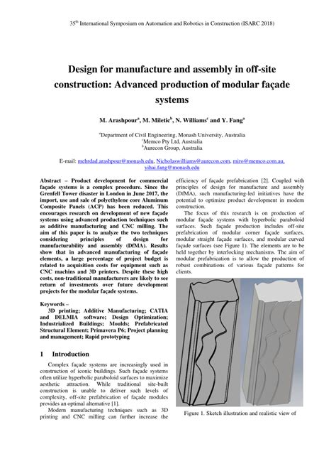 PDF Design For Manufacture And Assembly In Off Site Construction Advanced Production Of