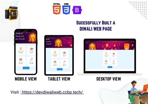devesh kumar on linkedin successfully built a diwali web page using