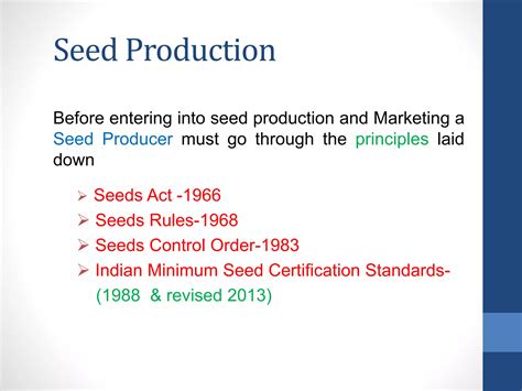 Seed Certification PPTX Agriculture Industries Seed Certification PPTX Agriculture Industries