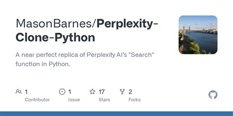 GitHub MasonBarnes Perplexity Clone Python A Near Perfect Replica Of