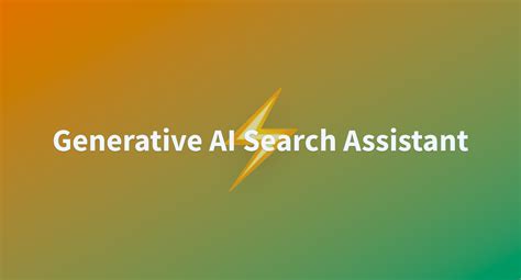 Generative AI Search Assistant A Hugging Face Space By Mairu