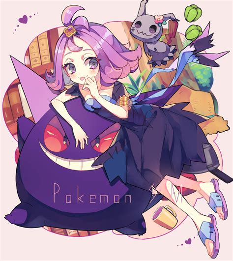 Gengar Mimikyu And Acerola Pokemon And 1 More Drawn By