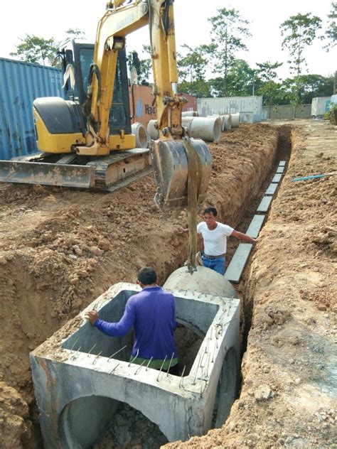 วางท่อระบายน้ำเพื่อทำถนน โครงการวางท่อระบายน้ำ ร้านทีเคเค พิษณุโลก โดย บริษัท ไทย ไทย ต้นหว้า