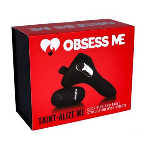 Obsess Me Taint Alize Me Cock Ring And Taint Stimulator With Remote Sex
