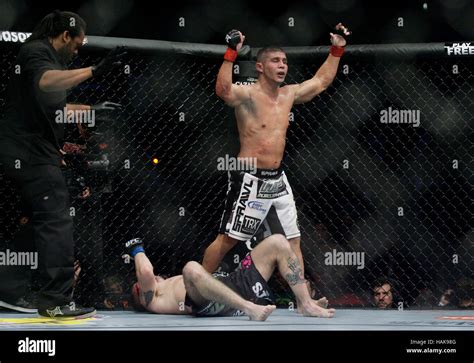 Joe Stevenson Top Celebrates After Beating Spencer Fisher At Ufc 104