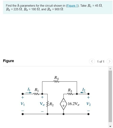 Solved Find The H Parameters For The Circuit Shown Chegg