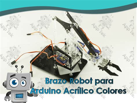 Brazo Robótico Mearm Para Arduino Acrílico App Tek