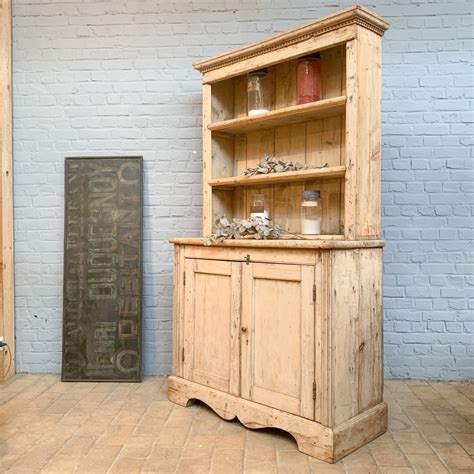 Ancien Meuble 2 Corps En Bois Brut