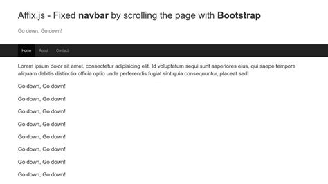 sticky navigation with affix js bootstrap fixed navbar by scrolling the page 11