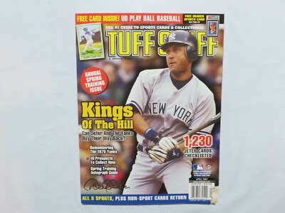 Tuff Stuff Magazine April 2003 Derek Jeter New York Yankees Bt Ebay