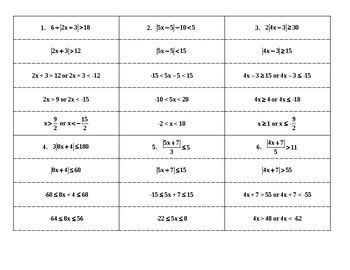Steps In Solving Linear Absolute Value Inequalities TpT