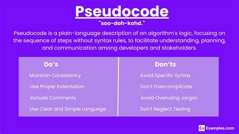 Pseudocode Examples To Simplify Programming Concepts