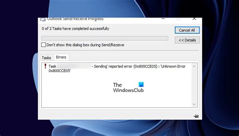 Fix 0x800cce05 Error In Outlook