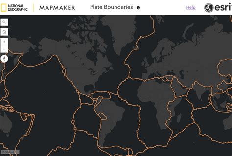 Plate Tectonics Map Plate Boundary Map Plate Boundaries And Landforms