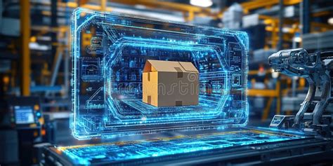 Digital Automation System Streamlining Package Handling In A Modern