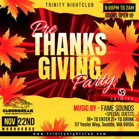pre thanksgiving party cloudbreak