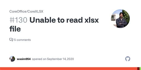 Unable To Read Xlsx File · Issue 130 · Coreofficecorexlsx · Github