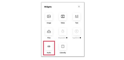 how do i use the lesson s audio widget