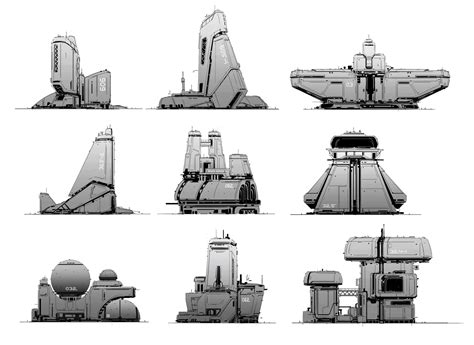 Artstation Sci Fi Architecture Sketches Architecture Sketch Sci Fi Architecture Sketches