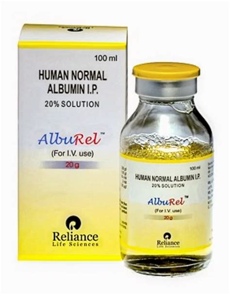 100 Ml 20 Alburel Human Normal Albumin Ip Solution At ₹ 4305bottle