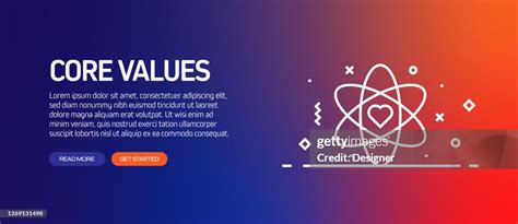 Core Values Related Banner Design With Icons High Res Vector Graphic Getty Images