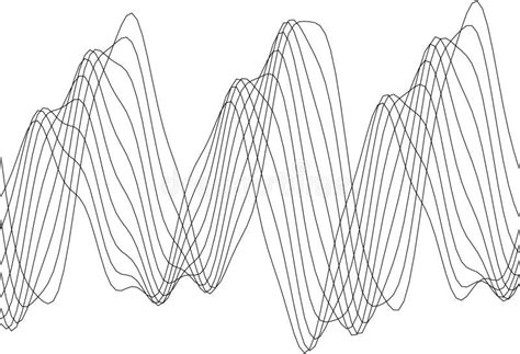 Abstract Wave Pattern Design For Creative Projects And Backgrounds Stock Illustration