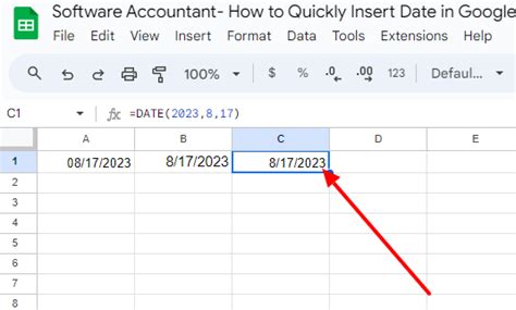 How To Quickly Insert Date In Google Sheets Software Accountant