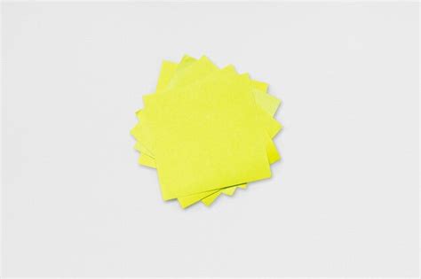 Premium Photo Stack Of Empty Note Paper On A White Background