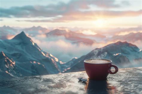 A Single Serving Of Coffee Sitting On A Table Ready To Be Consumed