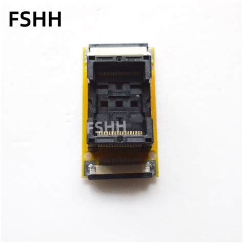 Program SMD Welding TSOP56 To TSOP56 On Line Test Socket Pitch 0 5mm TSOP56 Ic Socket Adapter