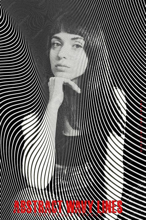 Premium Psd Abstract Wavy Line Effect