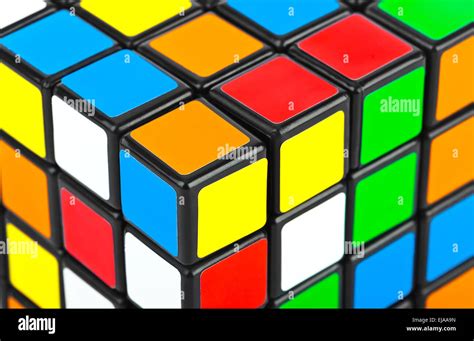 Cube Puzzle Background Stock Photo Alamy