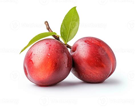 Photo Of Chico Fruit Isolated On White Background Generative Ai