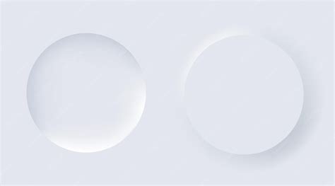 Premium Vector Neumorphic Ui Design Element Set Vector Simple Trendy