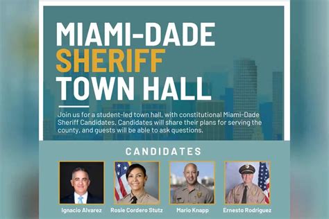 Fiu Hosts Miami Dade Sheriff Town Hall As First Sheriff Election In 60