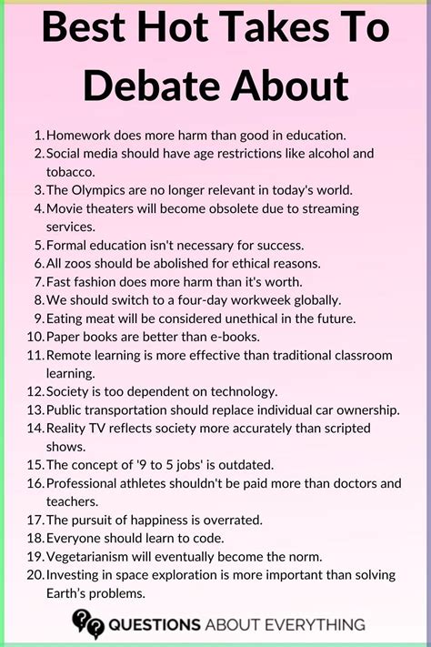 100 Engaging Questions For Meaningful Discussions Interesting Debate