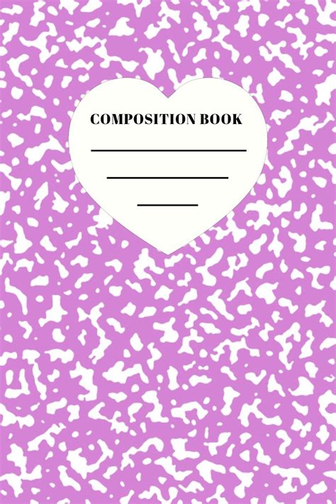 Composition Book Cover Template