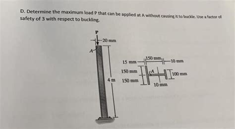 solved d determine the maximum load p that can be applied