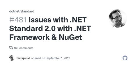Issues With NET Standard With NET Framework NuGet Issue Dotnet Standard GitHub